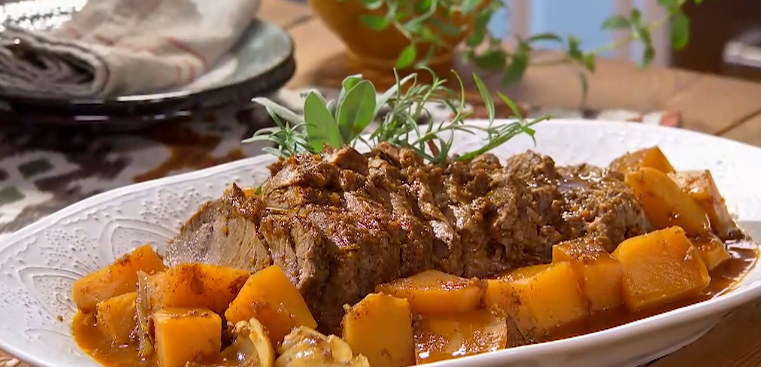 BEEF AND ROOT VEGETABLES BRAISED IN RED WINE - Lidia