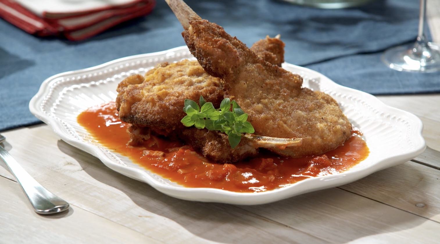 Pork Chops Milanese - Lidia