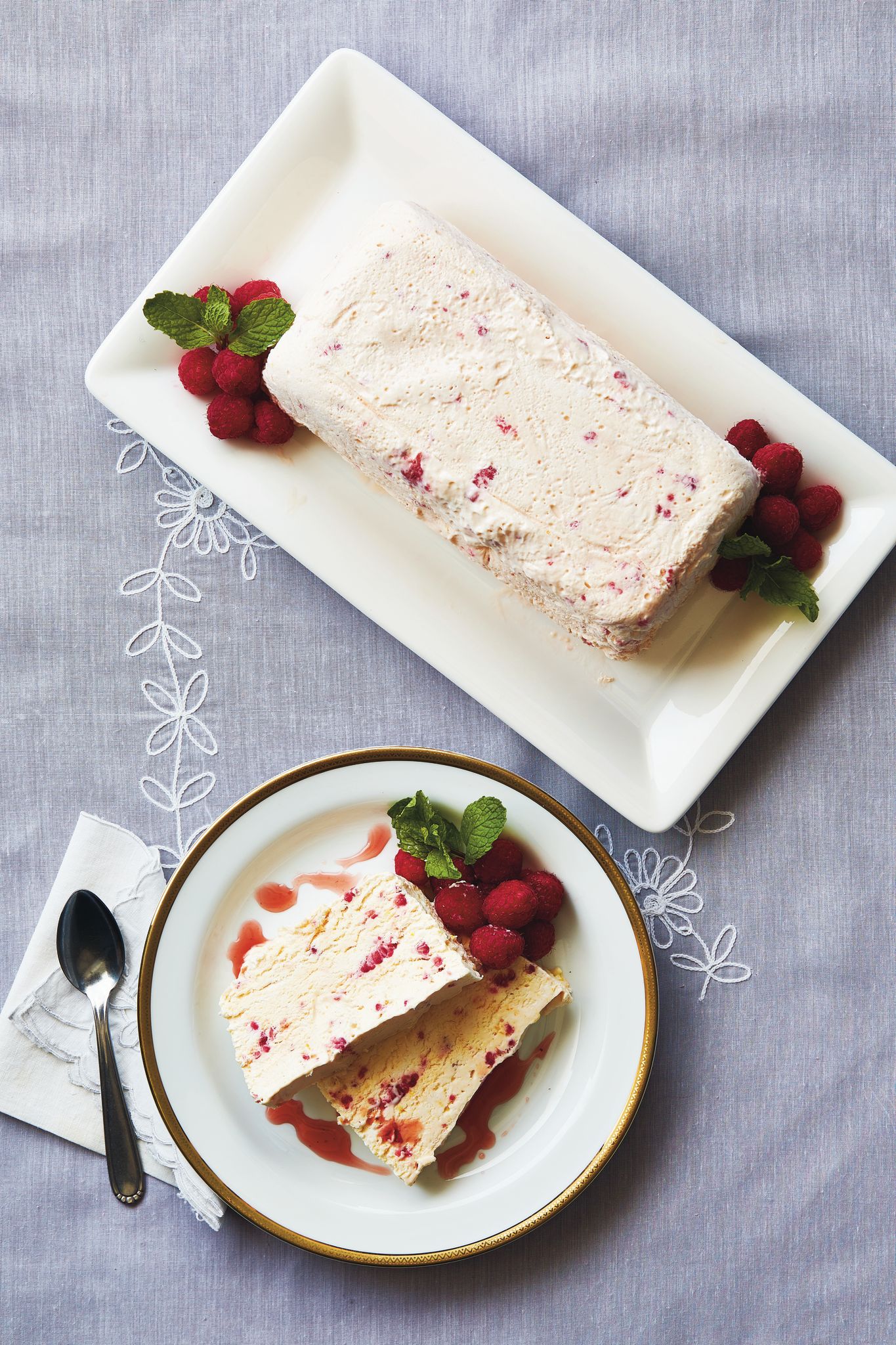 Lemon-Raspberry Semifreddo - Lidia