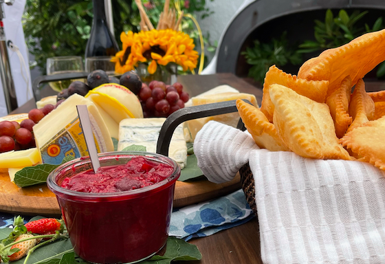 Cheese Plate with Plum Mostarda - Lidia