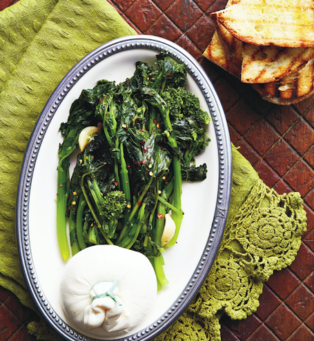 Braised Broccoli Rabe and Burrata - Lidia