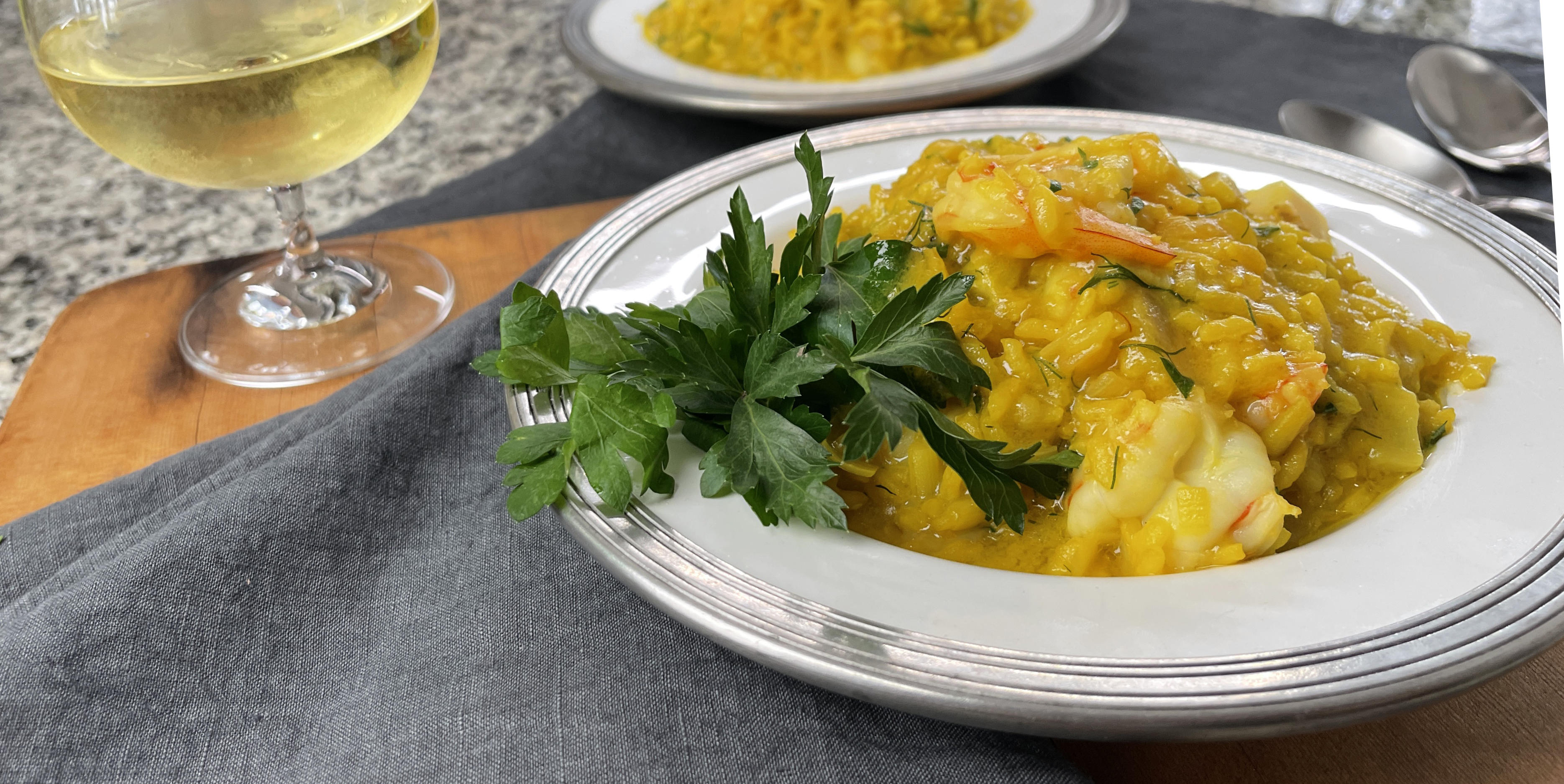Seafood and Leek Risotto - Lidia